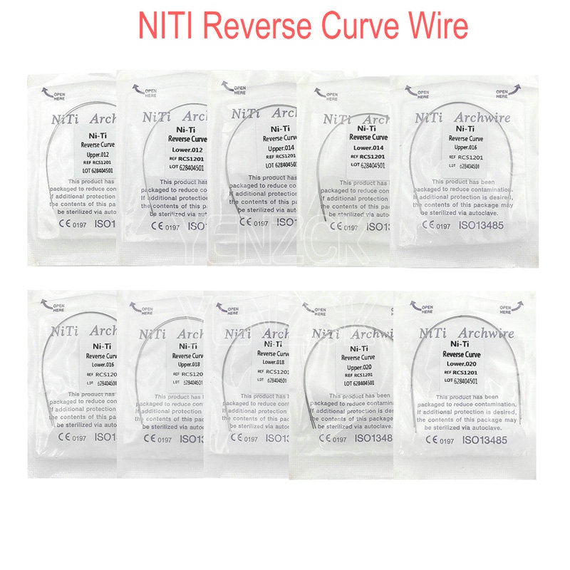Dental NITI Reverse Curve Archwires Round Type Orthodontic Arch Wire ...