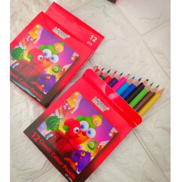 Hippo classic color pencil / Colour pencil (CP1906) | Shopee Malaysia