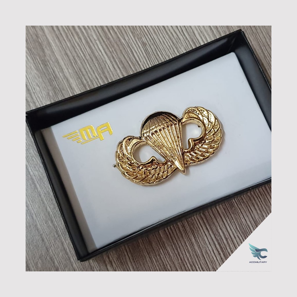Brevet Wing AIRBONE PDH GOLD Brivet Pin | Shopee Malaysia