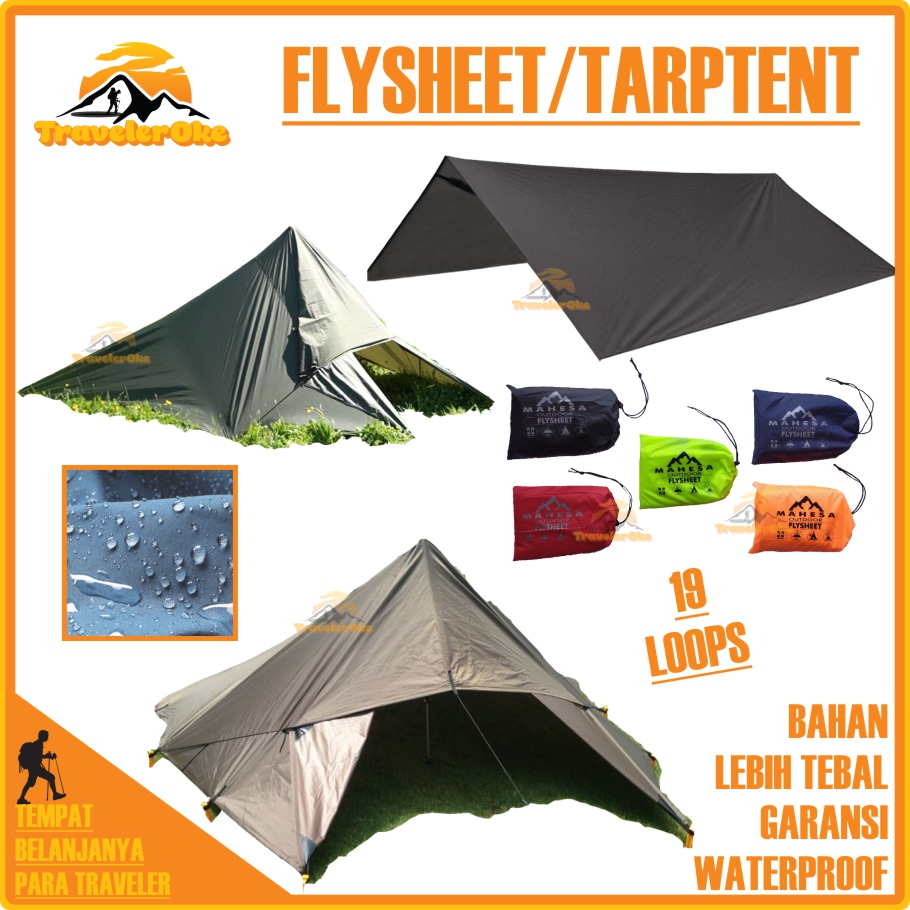 TENDA Flysheet 6X4 Mahesa Outdoor Waterproof Bivouac Outer Tarp tent ...