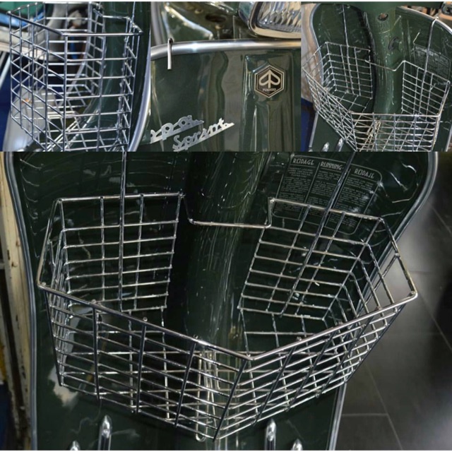 Vespa Classic Basket Hanging Chrome For Vespa Super, Sprint & VBB ...