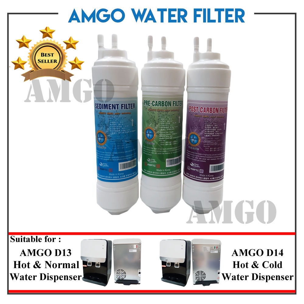 AMGO Korea Water Filter Water Dispenser Replacement Cartridge for Water Dispenser D12 D13 D14 ...