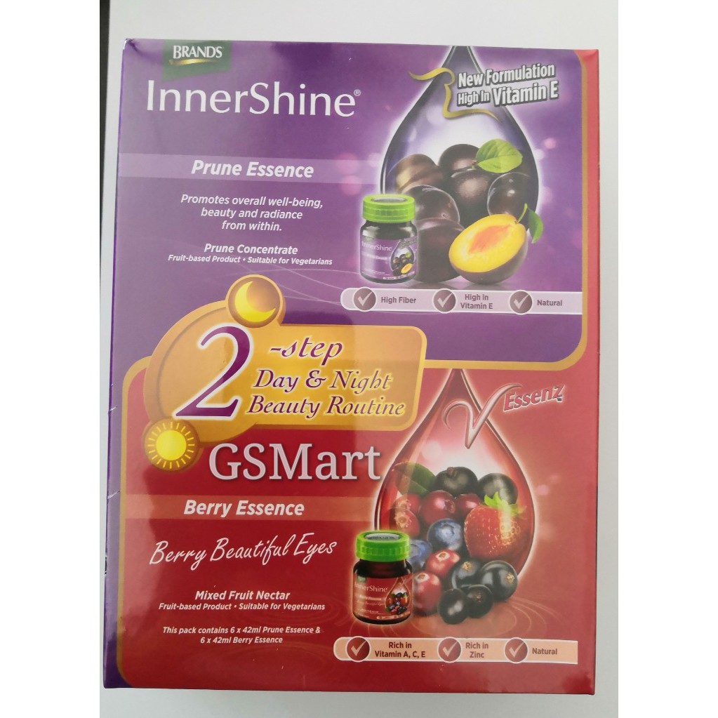 BRANDS InnerShine Berry / Prune Essense / Lutein / Mato Bright / 12 / 6 ...