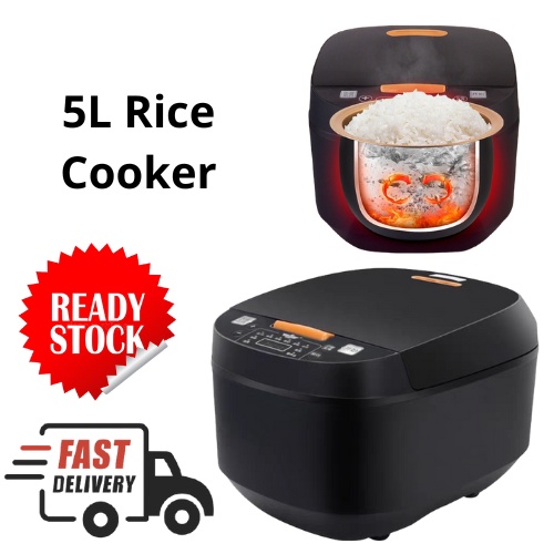 New Version 5L Rice Cooker Non-stick Coating Malaysia 3 Pin Plug ...