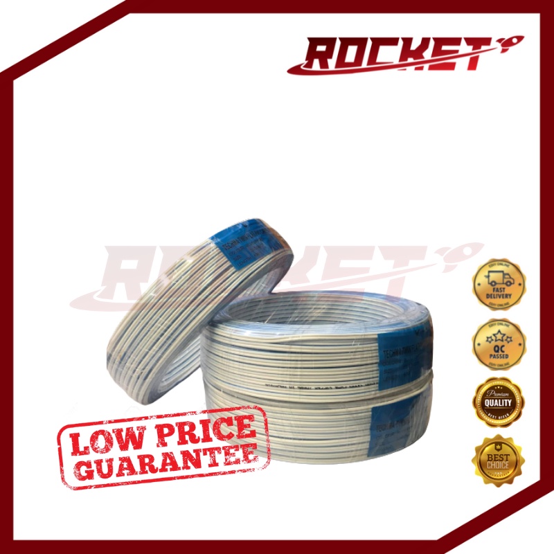 TWIN FLAT CABLE 23/0.14 X 2C MULTIFUNCTION 2 CORE SPEAKER WIRE CABLE ...