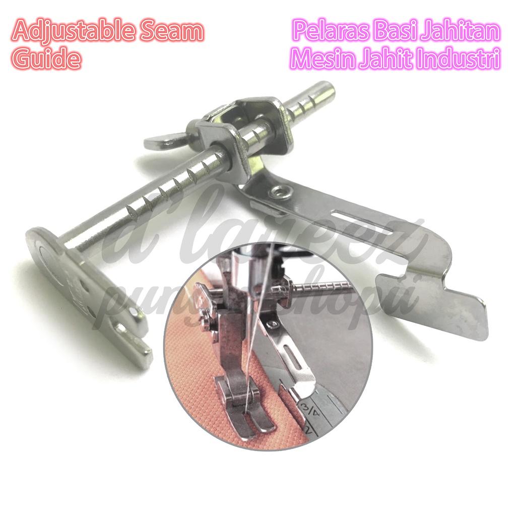 Pelaras Basi Jahitan Mesin Industri / Adjustable Seam Guide | Shopee ...