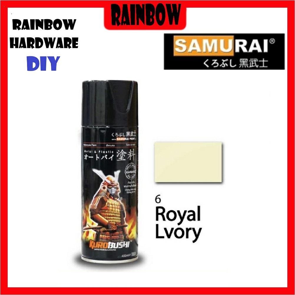 SAMURAI 6# AEROSOL SPRAY PAINT ROYAL IVORY - 400ML (SABAH DAN SARAWAK ...