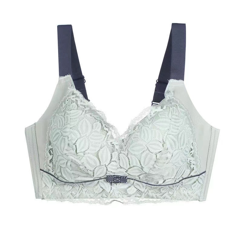 Women Thai Latex Plus Size Bra Push Up Thin Cup Large Cup Bra 36/80-46/ ...