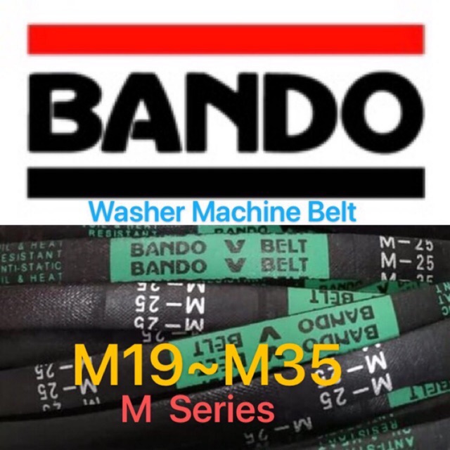 Bando M Series Washer Machine Belt (from M19 to M35) | Shopee Malaysia