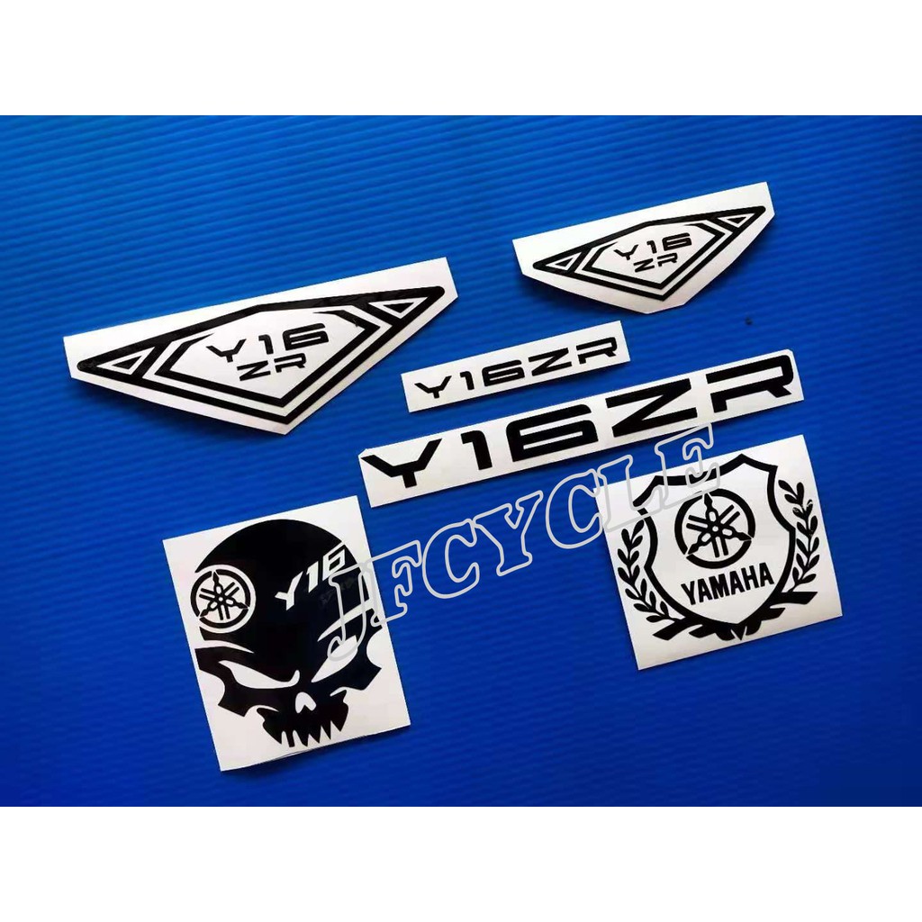 YAMAHA Y16ZR Y16 STICKER CUTTING LOGO MOTOR EMBLEM MOTORCYCLE BODY ...
