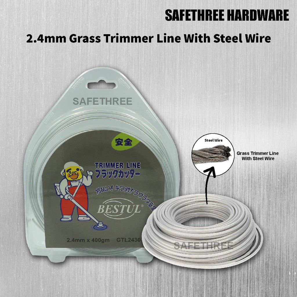 Bestul 2.4mm x 400gm Trimmer Line / Ponny 2.4mm (1LB) Lawn Mower ...