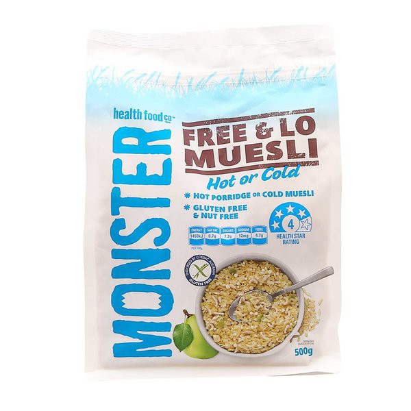 MONSTER FREE & LO MUESLI - HOT OR COLD (500G) | Shopee Malaysia