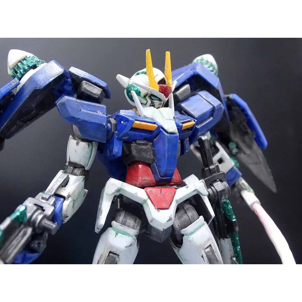 HG 1/144 Gundam Double 00 + O raiser Gunpla Weathering Effect Painting ...