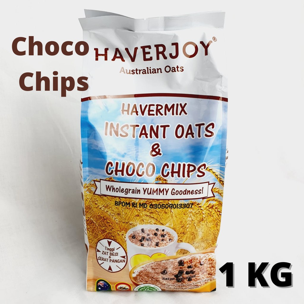 Haverjoy CHOCO CHIPS 1 KG Havermix Oats Cereal Healthy Cereal Diet 1 ...