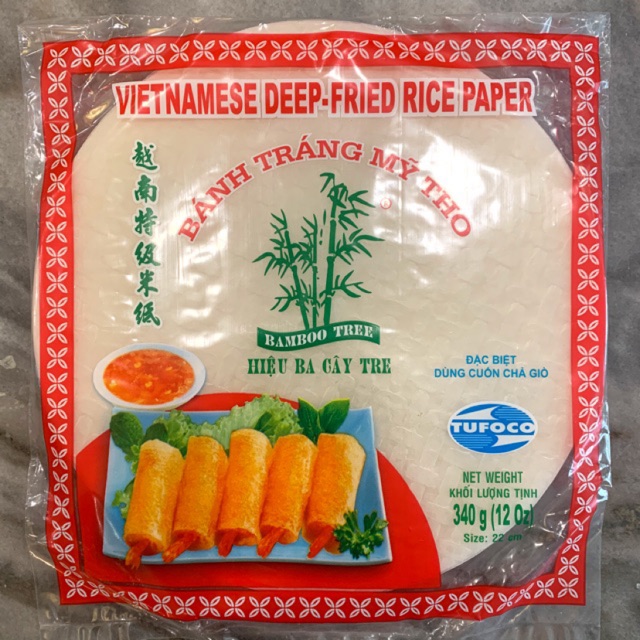 Vietnamese Deep Fried Rice Paper 340G / Bánh Tráng Mỹ Tho 340G | Shopee ...