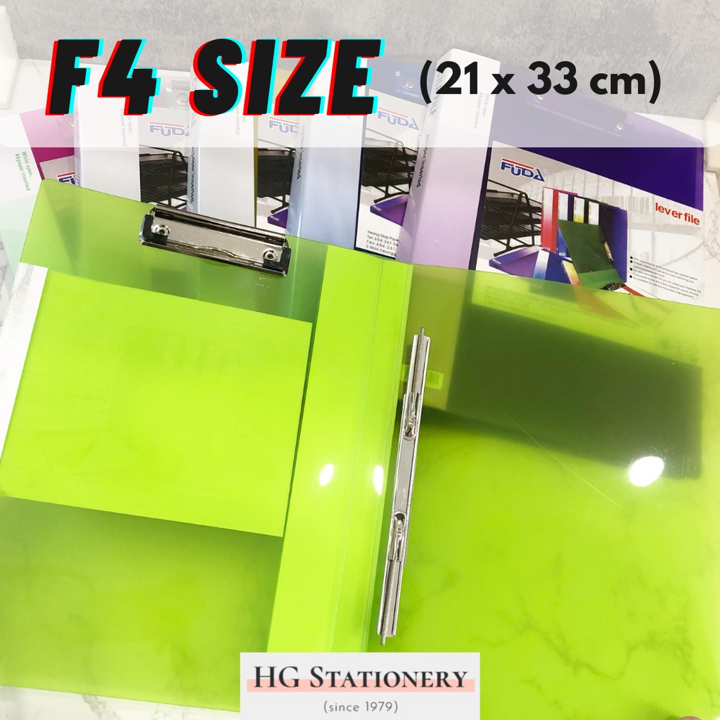 F4 Size PVC Fuda Lever Spring and Clip File Managing File | Shopee Malaysia