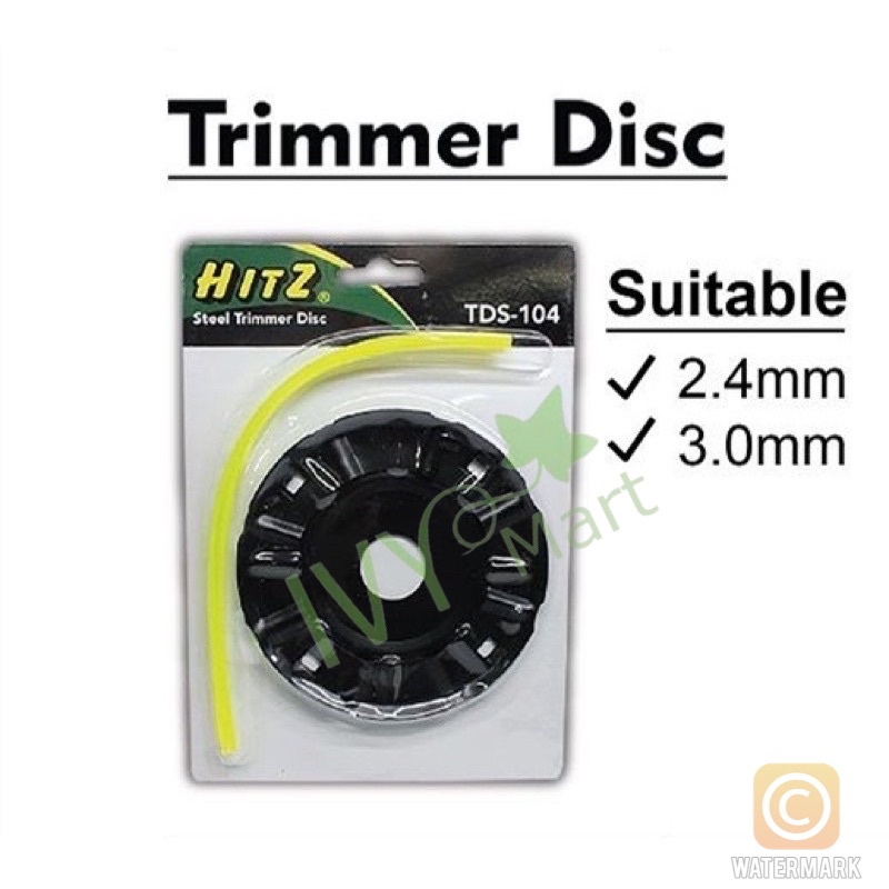 Hitz Steel Trimmer Disc / 2.4-3.0mm / Hitz Piring Mesin Rumput Besi ...