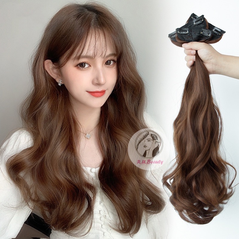 Start Clearing Stock New Hair Peach Fake Extensions Wigs Designed In 3 ...