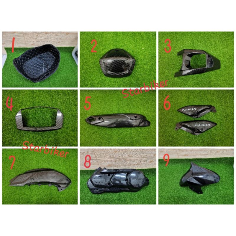 NMAX 2020 NEW/NMAX V2 ACCESSORIES COVER SET CARBON | Shopee Malaysia