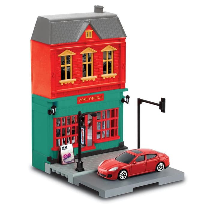 RMZ CITY Diorama Model Kits Post Office Porsche Panamera Turbo Diecast ...