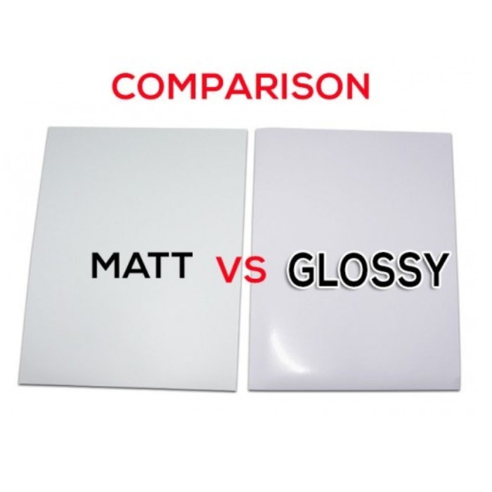 100pcs A4 Sticker Paper ( Matte/Glossy) for Inkjet or Laser Printer ...