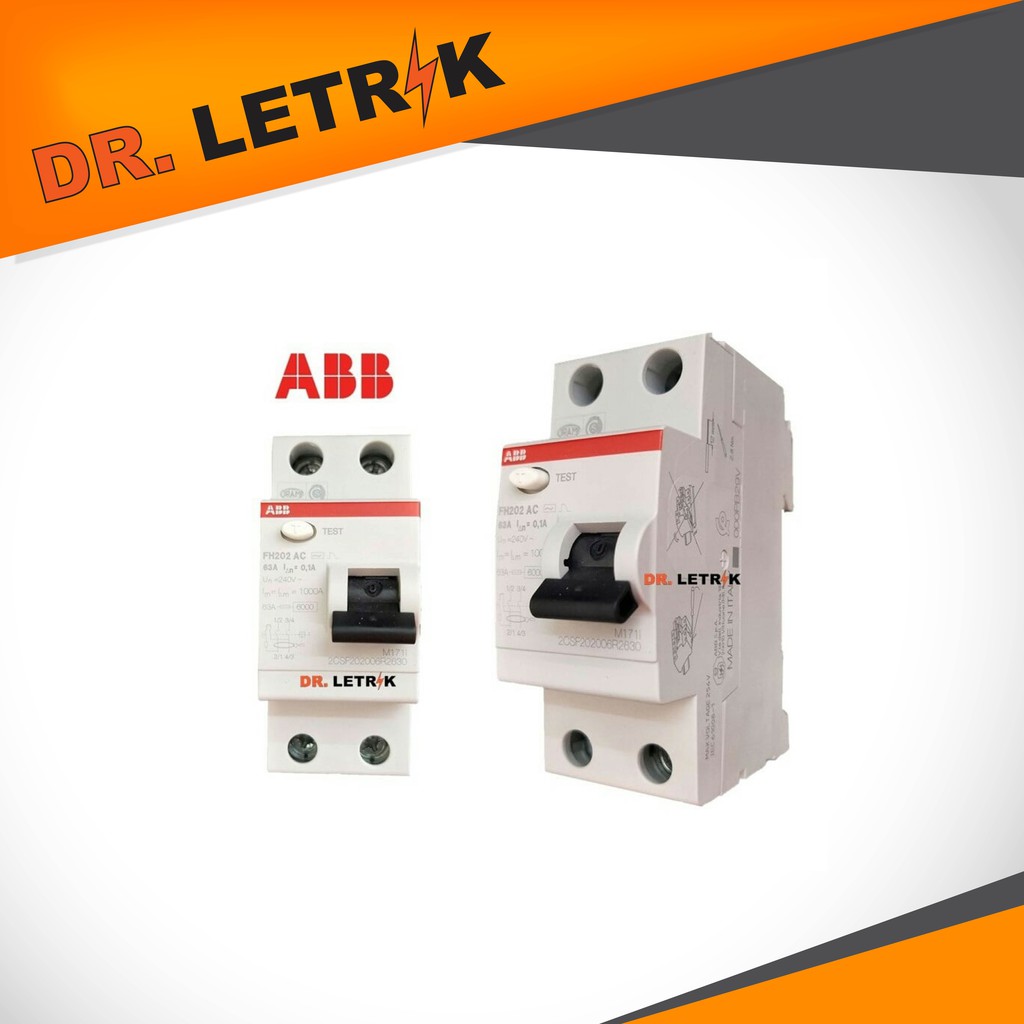 ABB elcb / rccb 2pole FH202 [ 63A 0.1 ] [ 40A 0.1 ] | Shopee Malaysia
