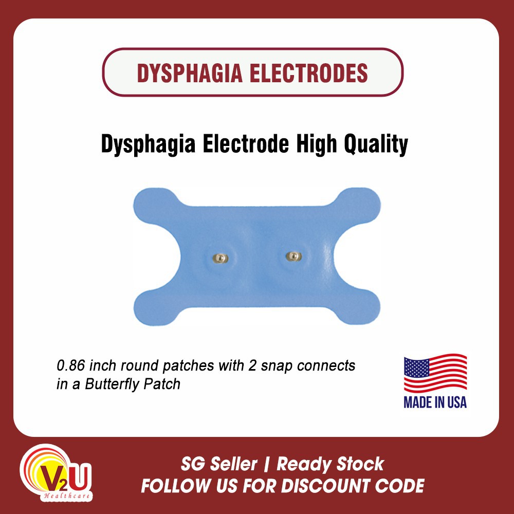 V2U Trode Blue Foam Butterfly Electrodes/Dysphagia Electrodes | Shopee ...