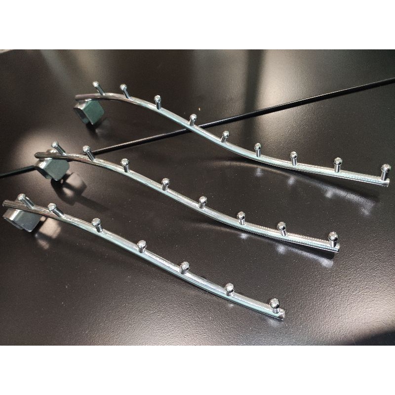 1PCS(Chrome) S Shaped Square Bar Waterfall Hanger Rack7/8 Beads/ 7/8 ...