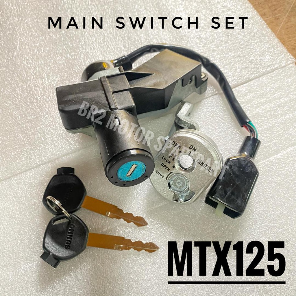 Demak MTX125 MTX 125 Ignition Main Switch SUNMO Full Set Local Switch Suis Key Rumah Kunci ...