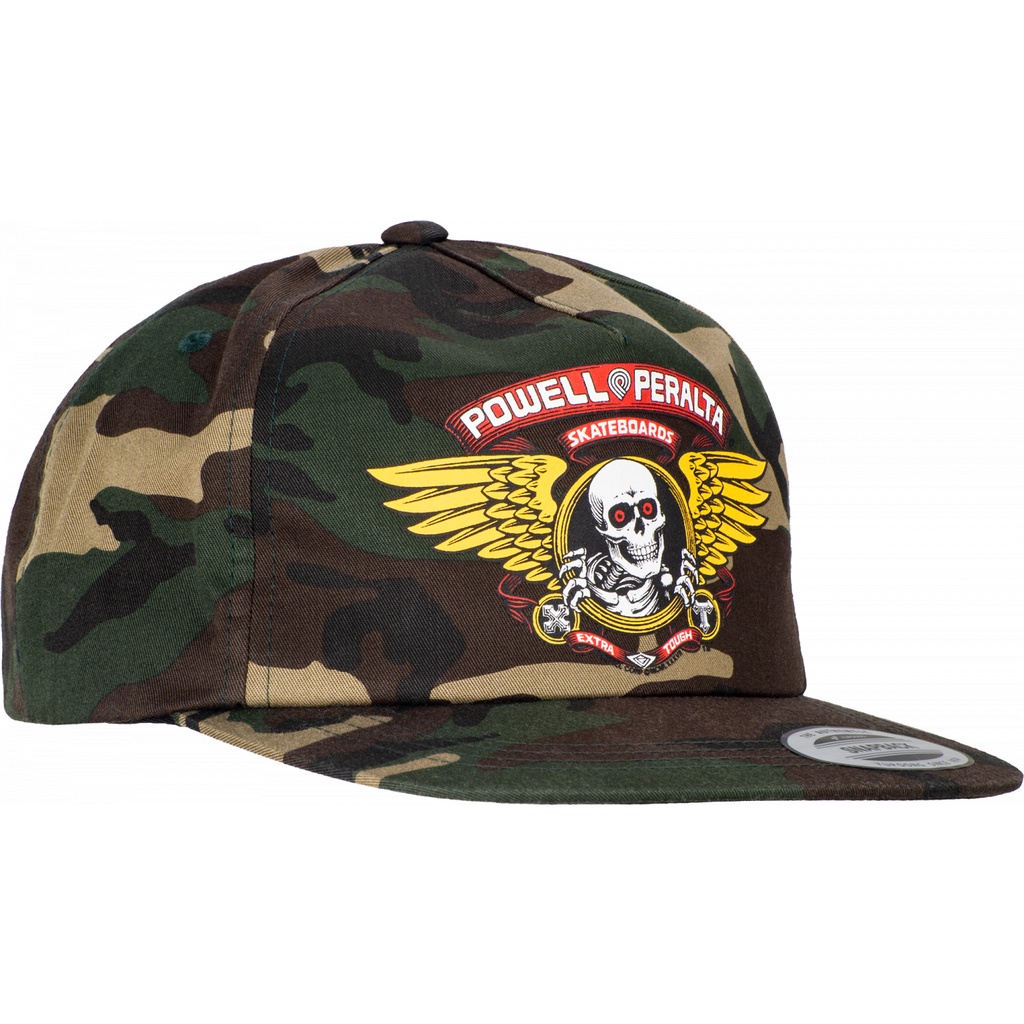 Powell Peralta Winged Ripper Snap Back Cap ( Camo ) | Shopee Malaysia