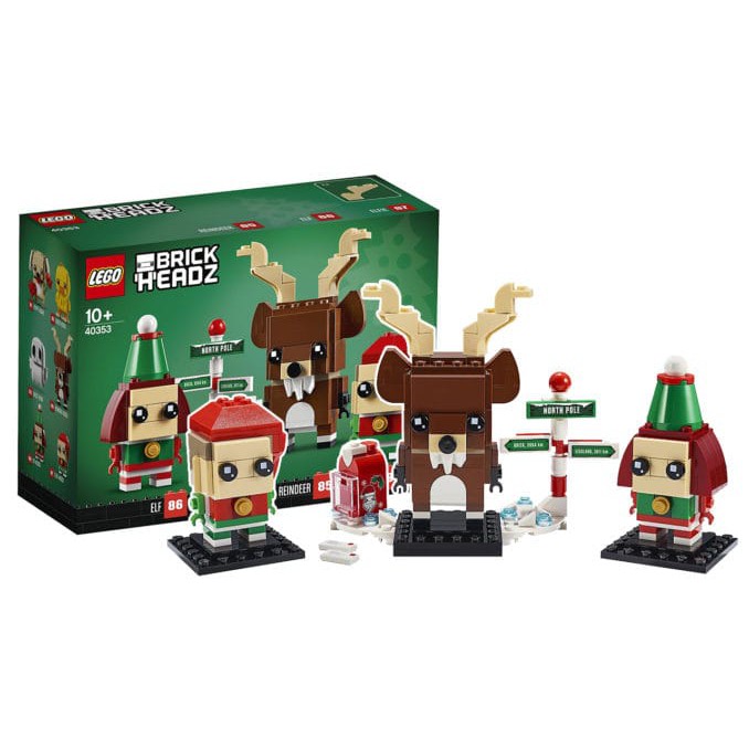 [BricksInBoots] LEGO BrickHeadz Christmas Reindeer, Elf, and Elfie ...