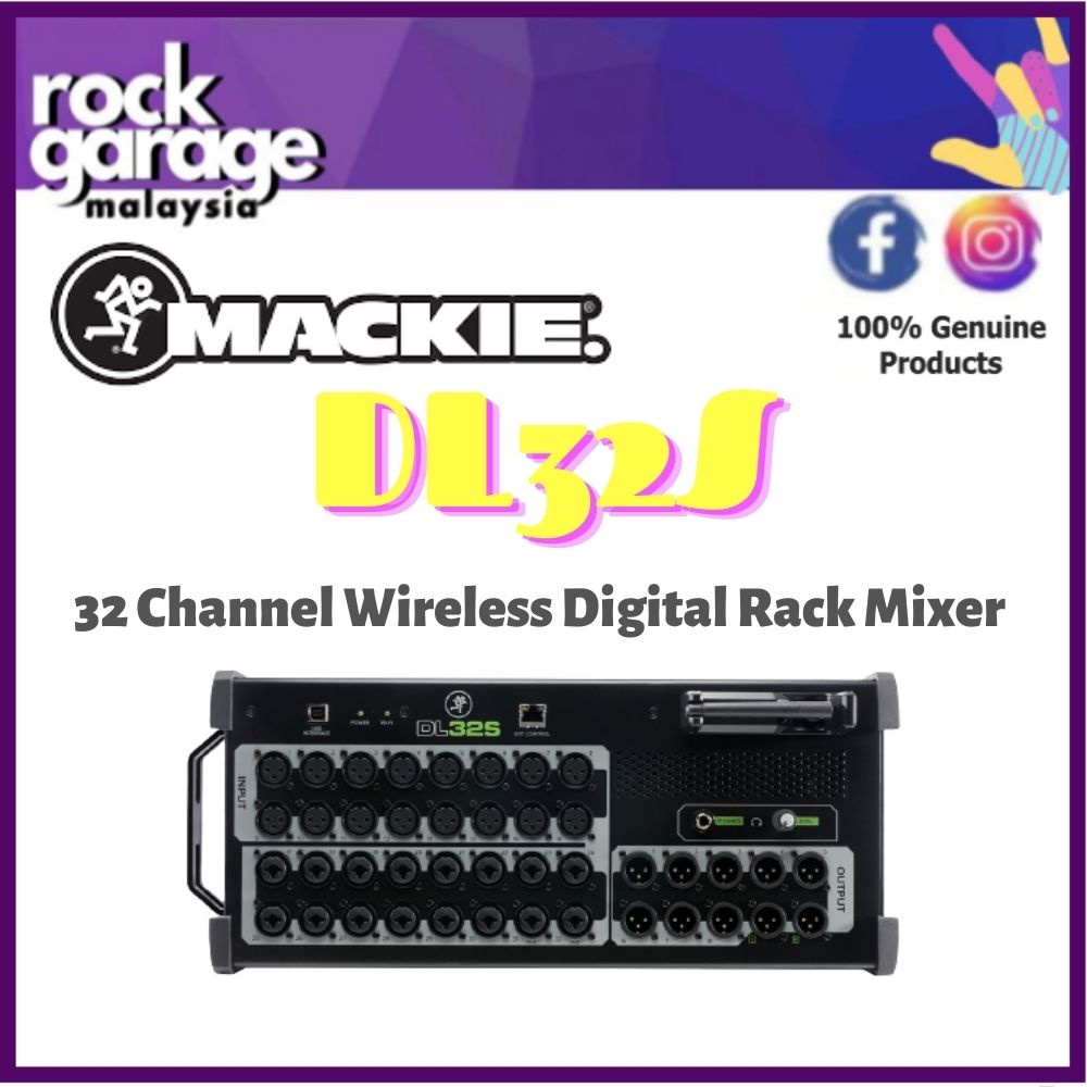 Mackie DL32S - 32 Channel Wireless Digital Rack Mixer (DL-32S/DL 32S ...