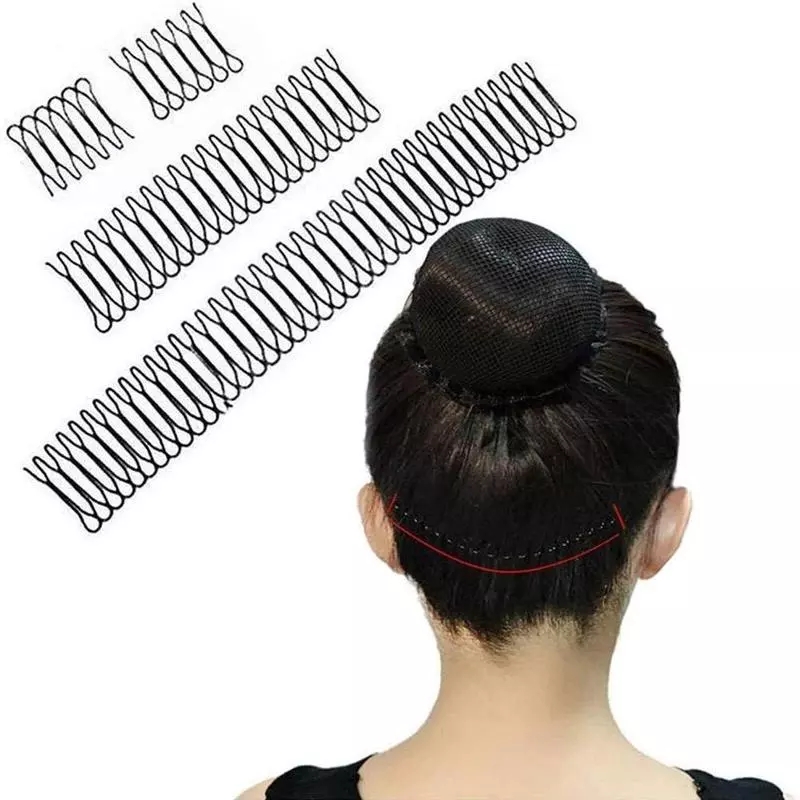 U Shape Hair Finishing Fixer Comb / Invisible Hair Holder / U Pin Hair ...