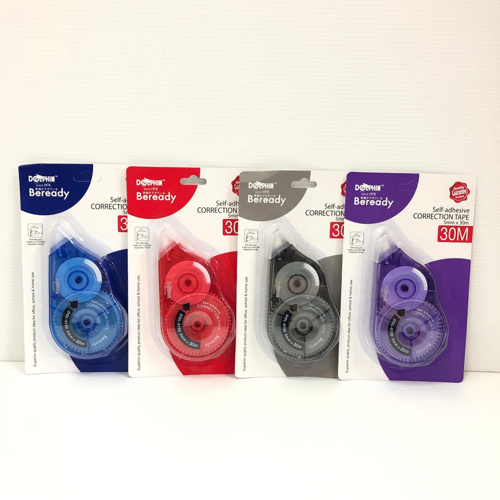 Dolphin Correction Tape 12mm X 5m /24mm×5m / 30m×5mm - 1pcs Random ...