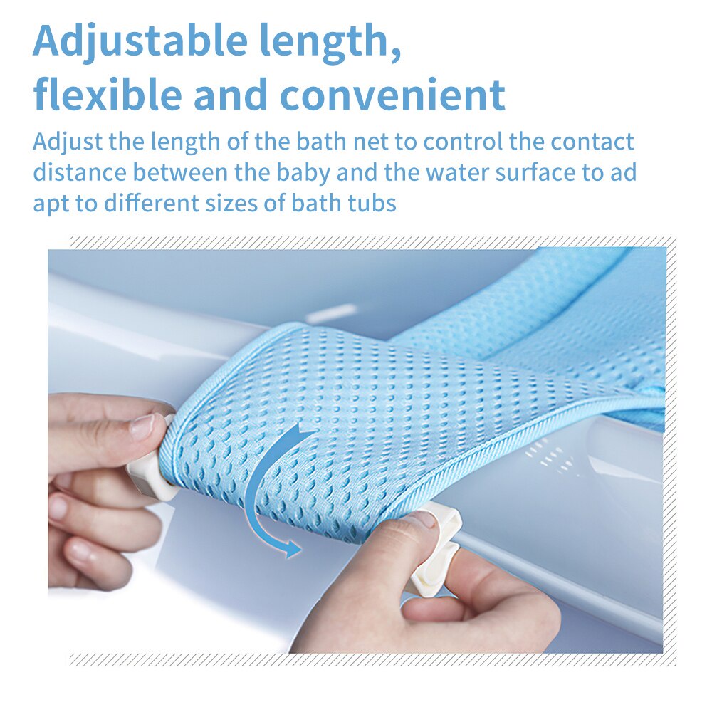 EZYLITTLES Adjustable Baby Bath Net Cushion Pad Shower Newborn Bath ...