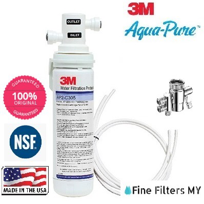 3M Aqua-Pure Drinking Water Filter Kit DIY, with Filter Head & 3M AP2 ...