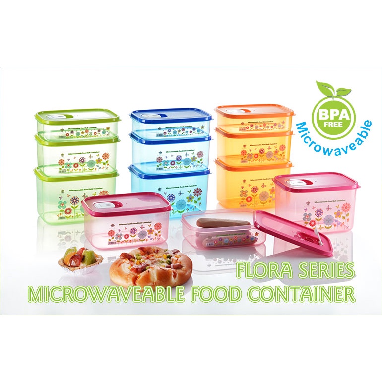 FLORA - FOOD SAFE CONTAINER SERIES 3 / 3400ML / 2200ML / 1624ML ...