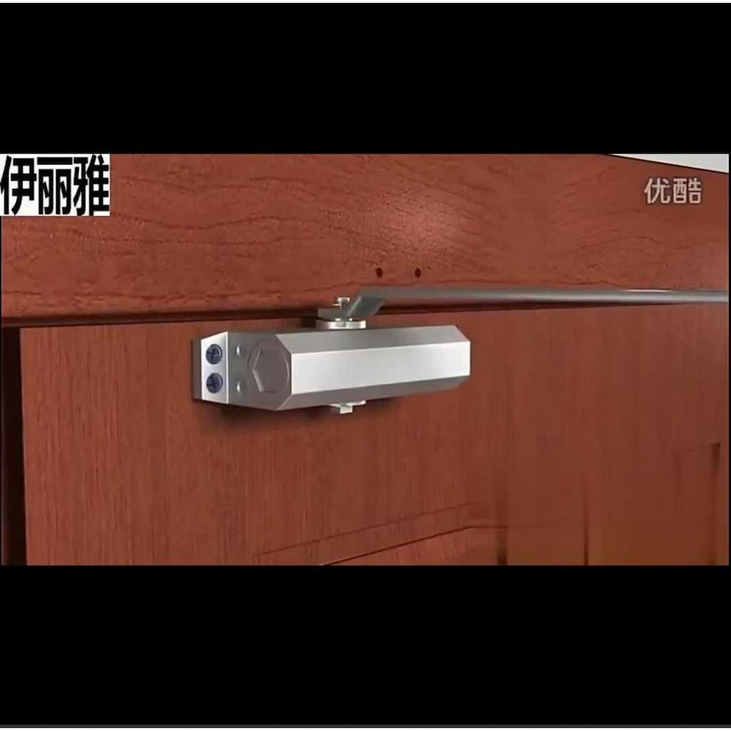 Aluminum Door Closer Automatic Adjustable Closers Hydraulic Auto Close ...