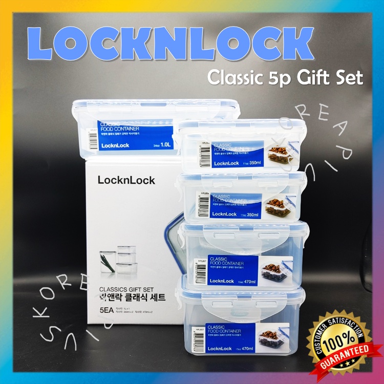 [LOCKNLOCK] Classics 5p Set - No.3 | Shopee Malaysia
