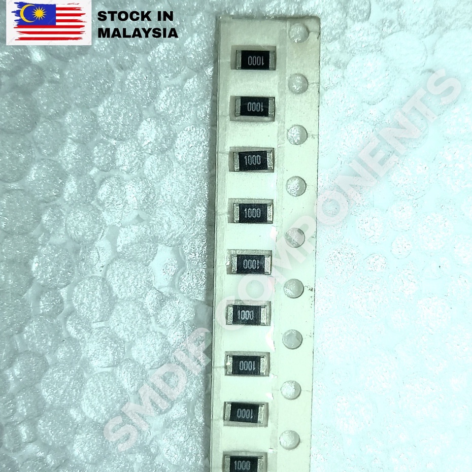 10PCS Taiwan-Grade 100R ±1%, 1206 SMD Resistor (1000) | Shopee Malaysia