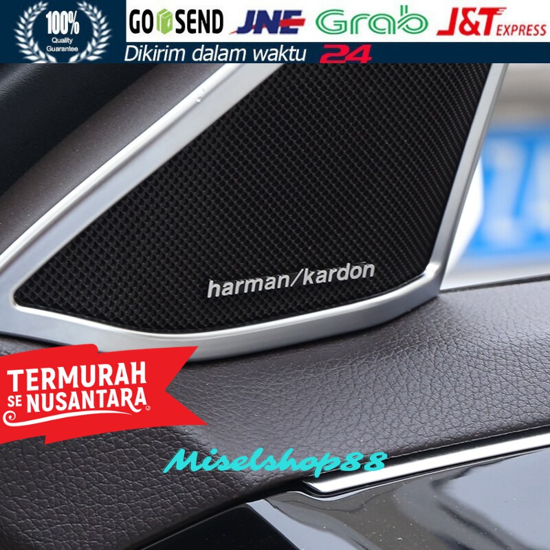 Aluminum Emblem sticker Decals 3D Logo HARMAN KARDON mini sticker ...