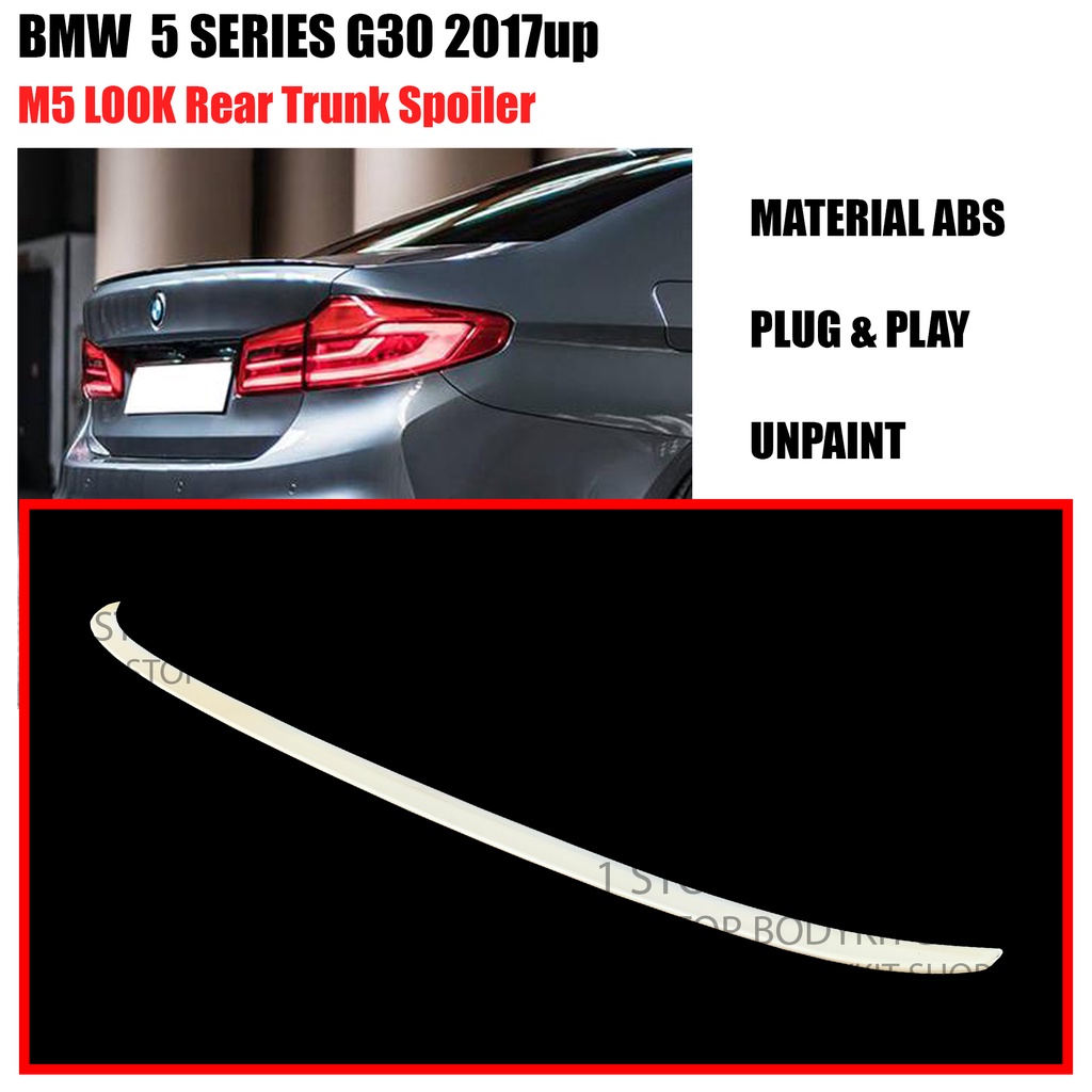 BMW G30 M5 M SPORT 5SERIES 4 DOOR M5 LOOK REAR SPOILER TRUNK SPOILER ...