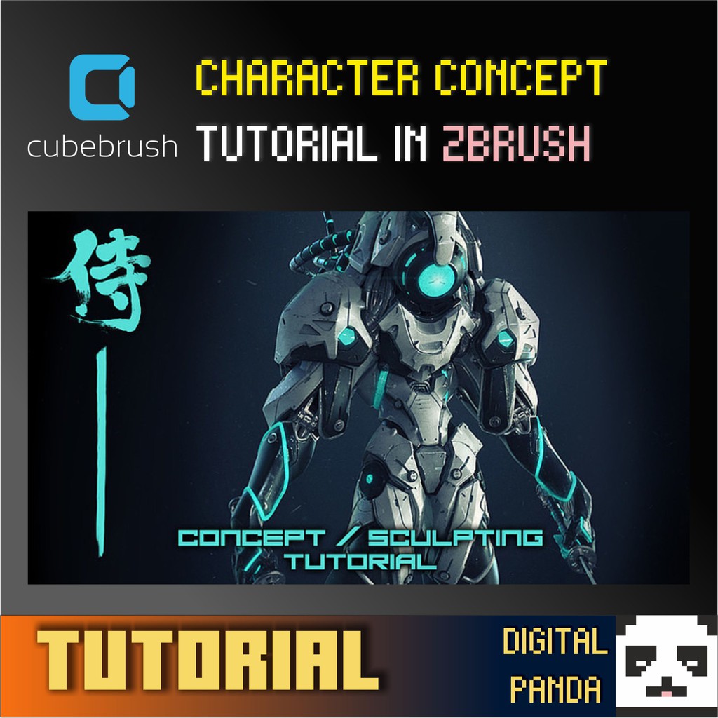 [ FULL TUTORIAL ] CUBEBRUSH - SAMURAI - CHARACTER CONCEPT TUTORIAL IN ZBRUSH | Shopee Malaysia