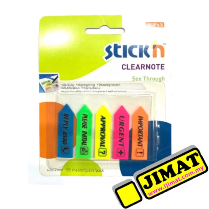HOPAX 21193 Clearnote Film Index / Bookmarks Plastic Sticky note ...
