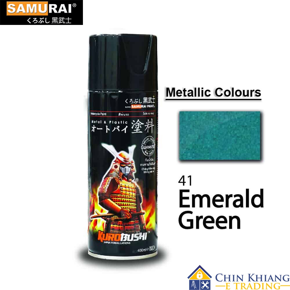 Samurai 41 Emerald Green Metallic Spray Paint 400ml | Shopee Malaysia