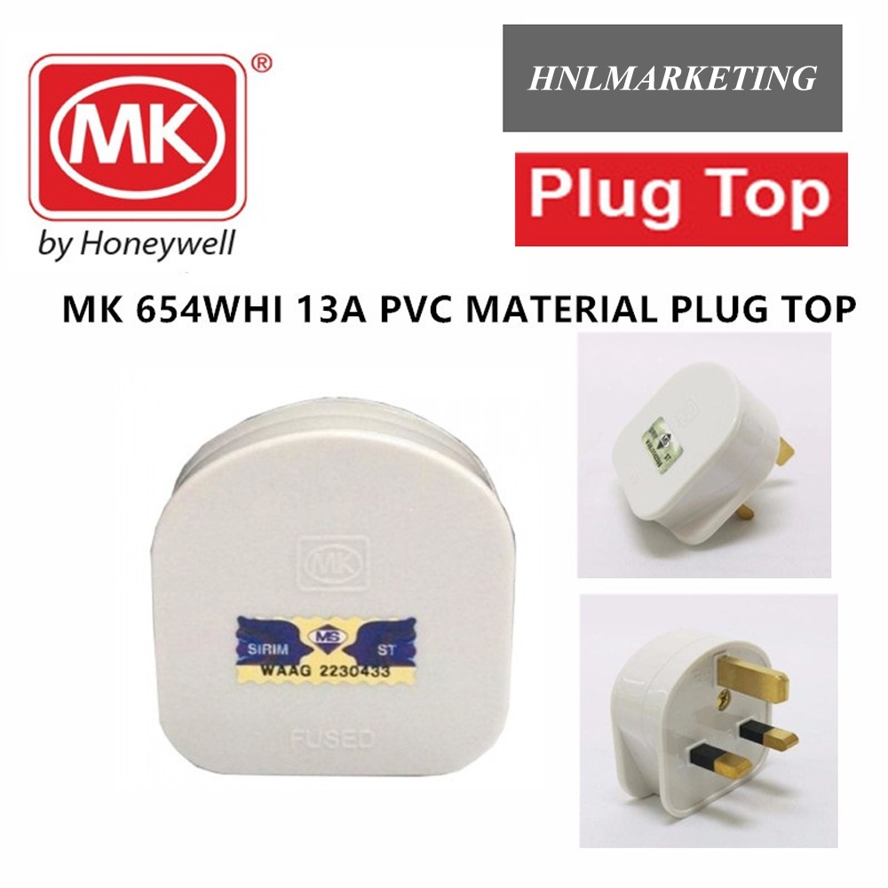 MK 13A Plug Top 654 WHI (Sirim Approved) 100% Original | Shopee Malaysia