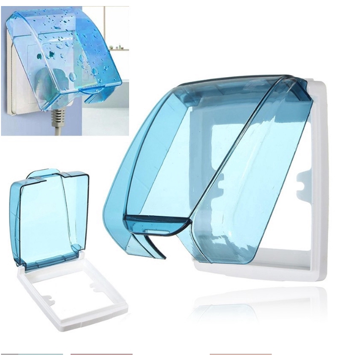 Waterproof 86 Type Wall Switch Socket Outlet CasePVCTransparent ...