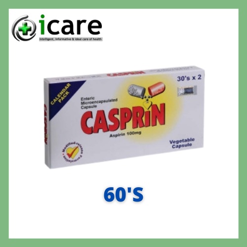 CASPRIN 100MG CAPSULES 60'S ( EXP DATE : 06/2026 ) | Shopee Malaysia