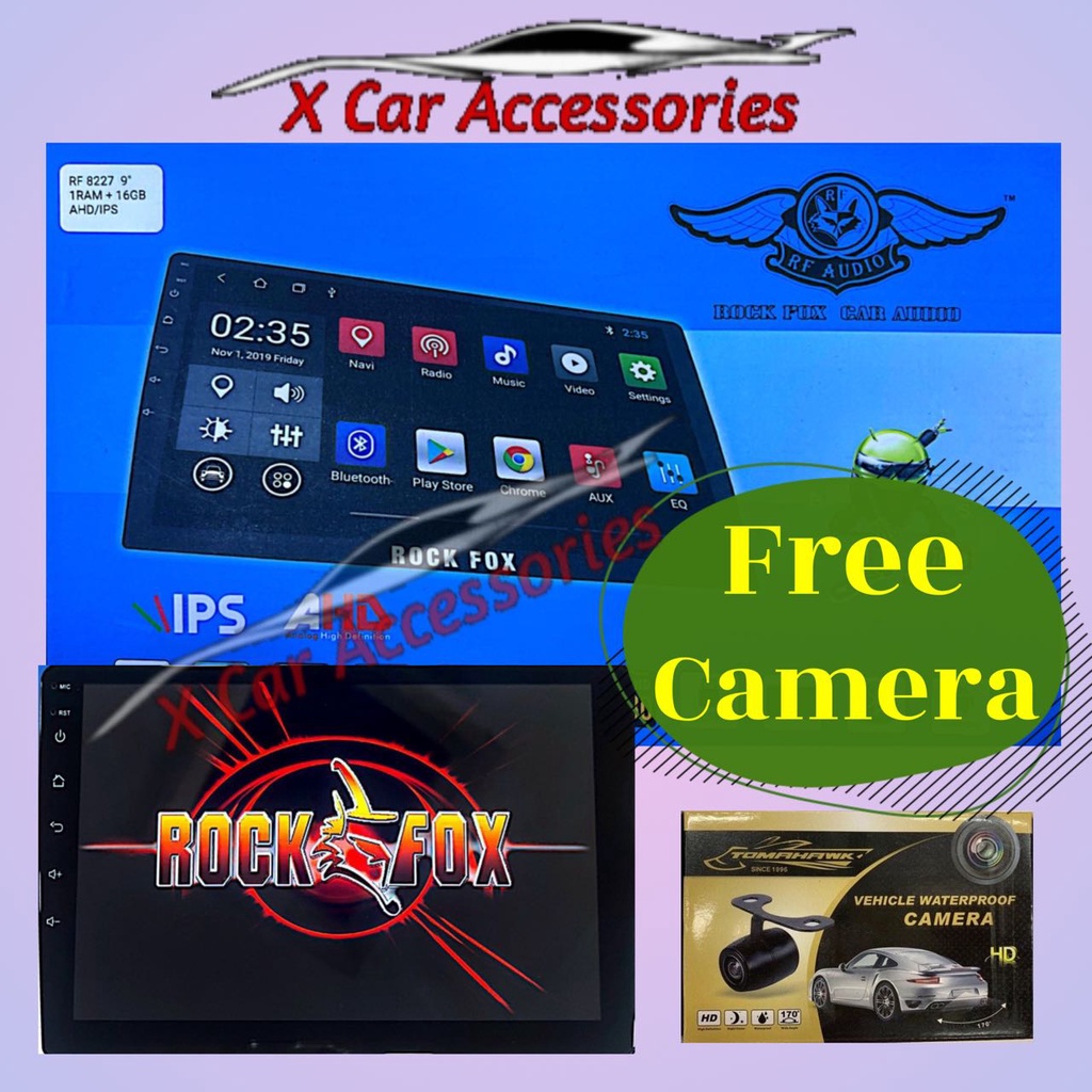 Android Player Original Rock Fox Car 9"/10" 1GB + 16GB ROM Plug And ...