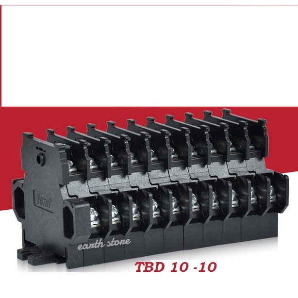 Tend TBD-10A double-deck compatible 10A/600V Terminal block 2 in 1 din ...